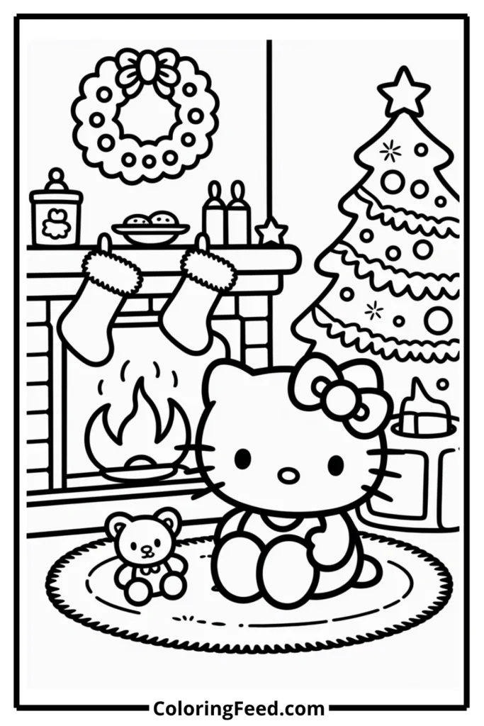 20 Hello Kitty Christmas Coloring Pages - Free PDF Printables